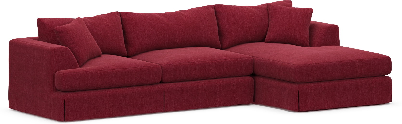 Storey Foam Comfort 2-Piece Sectional with Right-Facing Chaise ...