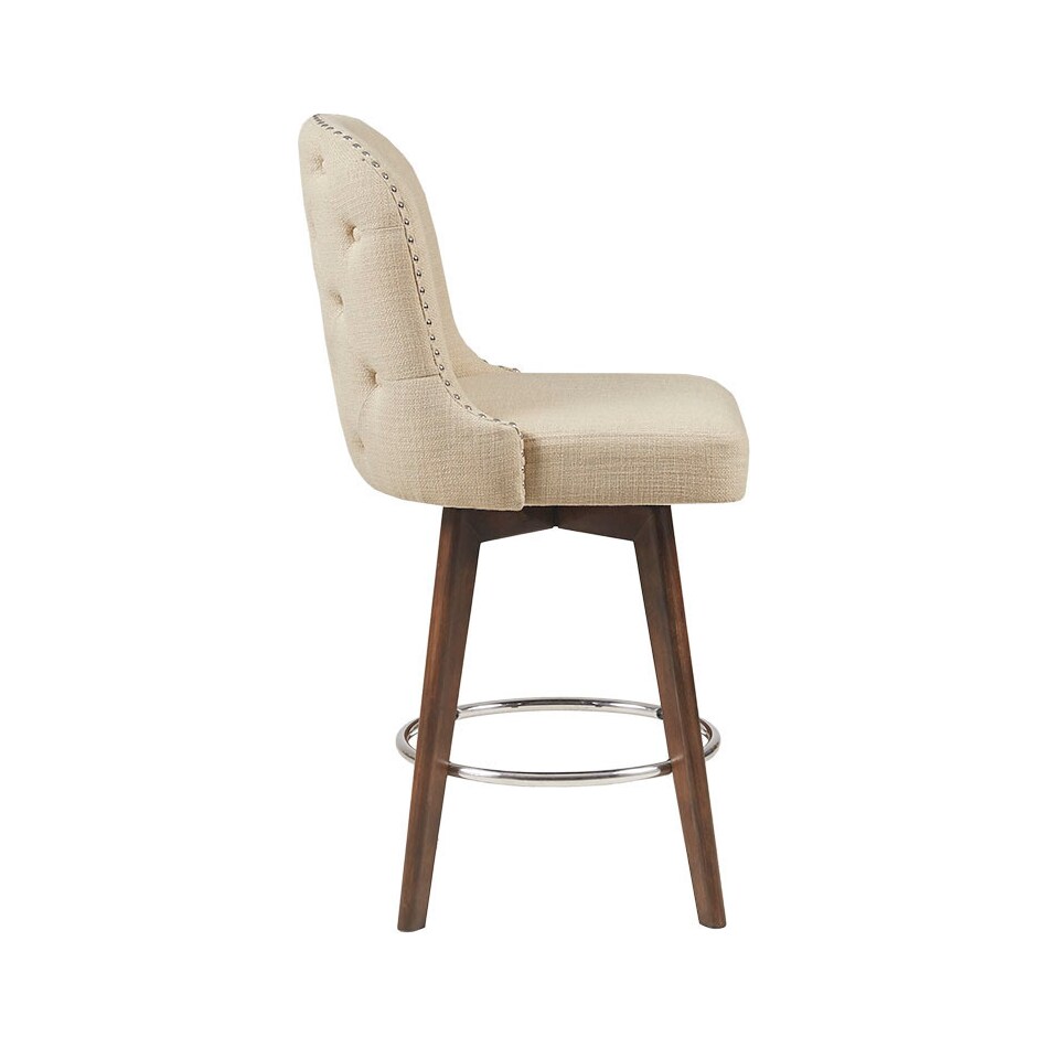 Thaddeus Swivel Counter-Height Stool - Natural | American Signature ...