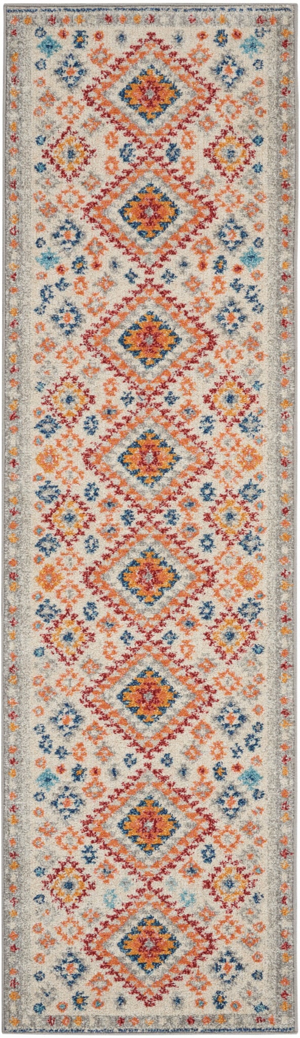 Tralee 2' x 8' Runner Rug - Ivory Multicolor | American Signature Furniture