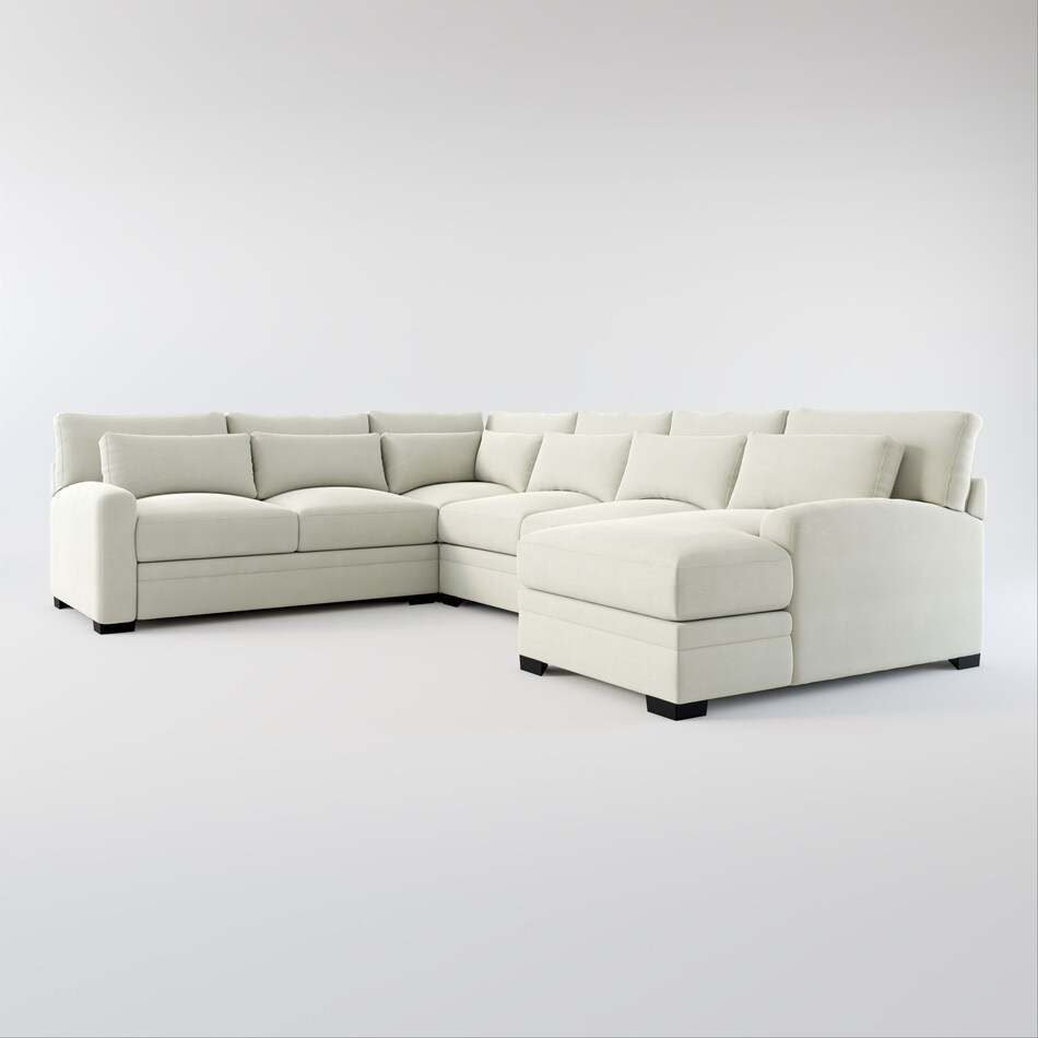 Winston 4-Piece Sectional with Chaise | American Signature Furniture