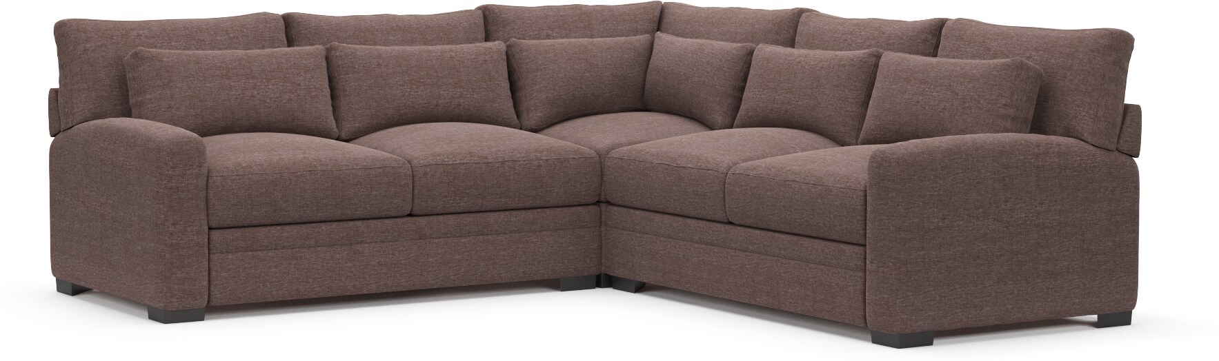 Winston Foam Comfort 3-Piece Sectional - Contessa Dusk | American ...